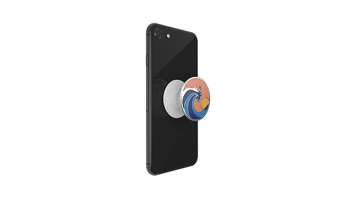 PopSockets PopGrip - Ride The Wave Coral Design