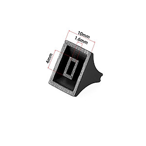 uxcell Straight Sliding Potentiometer Push-Pull Cap for Volume Tone Fader Cap Stage Lighting Dimming Cap 10pcs