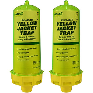 RESCUE! Reusable Yellowjacket Trap – Includes Attractant - 2 Traps