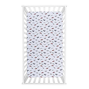 Sky Traveler Deluxe Flannel Fitted Crib Sheet