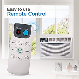 8000 BTU Window Air Conditioner Unit AC BLACK+DECKER with Remote Control Cools Up to 350 Square Feet Energy Efficient Energy Star Certified