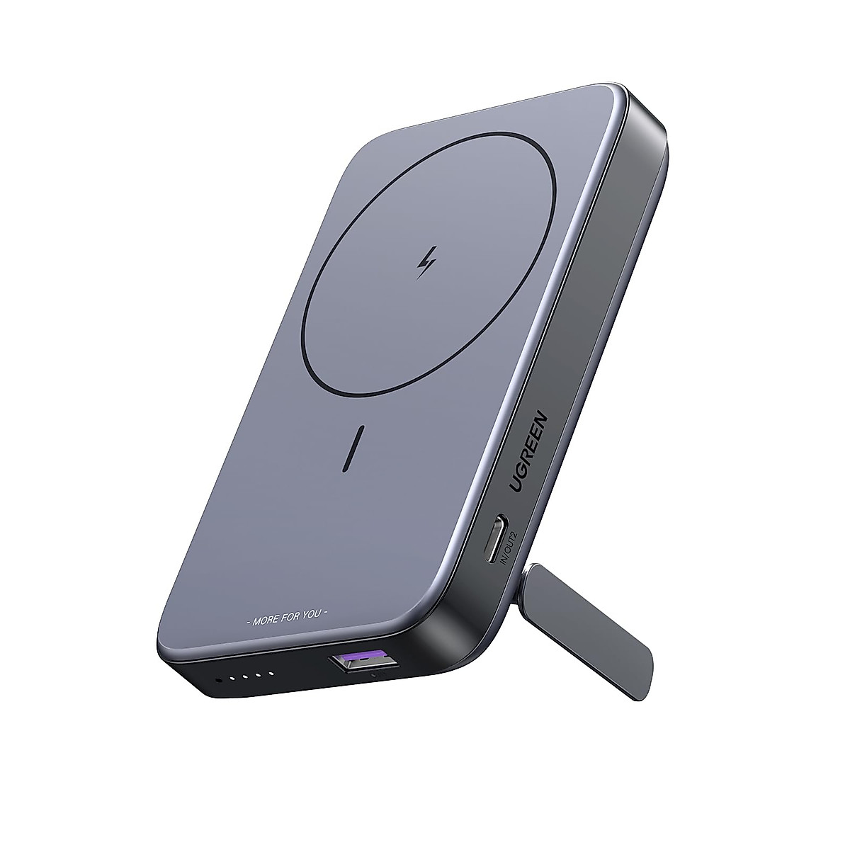 UGREEN 10,000mAh Magnetic Power Bank Battery Pack 3 Ports Foldable Wireless Portable Charger PD 20W Fast Charging Compatible with Magsafe iPhone 15/15 Plus/15 Pro/15 Pro Max/14/13/12 Series