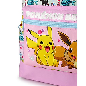 Pokemon Backpack Pikachu Eevee Besties Pink Glitter Bag