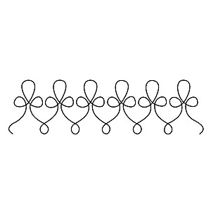 Quilting Stencils for Machine and Hand Quilting - 2 Plastic Quilt Templates for Continuous Line Borders and Patterns - Filigree Border, Flower Loop Block Stencil Set with Quilter's Guide