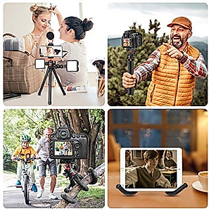 ULANZI MT-33 Camera Tripod,Flexible Mini Tripod with 1/4" Screw for Magic Arm,Octopus Tripod Compatible with iPhone 12 Samsung Canon Nikon Sony Cameras