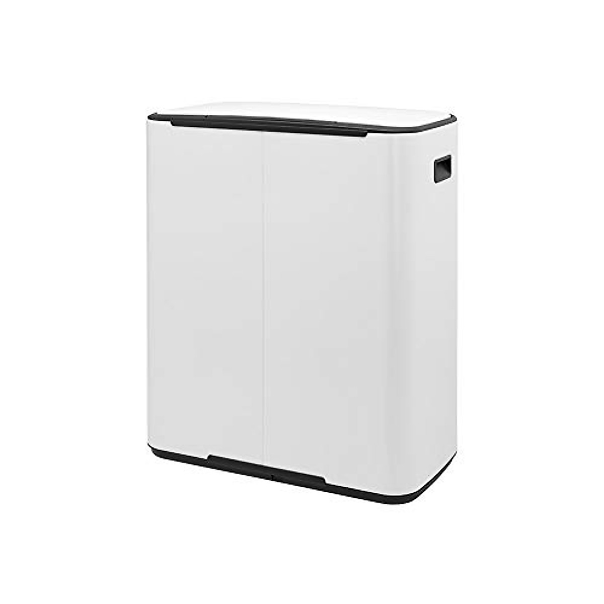 Brabantia Bo Step On Pedal Trash Can, 1 Inner Bucket (16 Gal), White