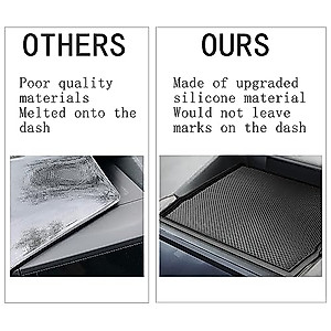 Dashboard Mats Compatible with Subaru 2018-2023 Crosstrek Impreza and 2019-2023 Forester Silicone, Black