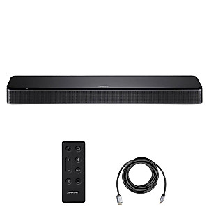 Bose TV Speaker, Black with H&A High-Speed HDMI 2.0 10' Cable