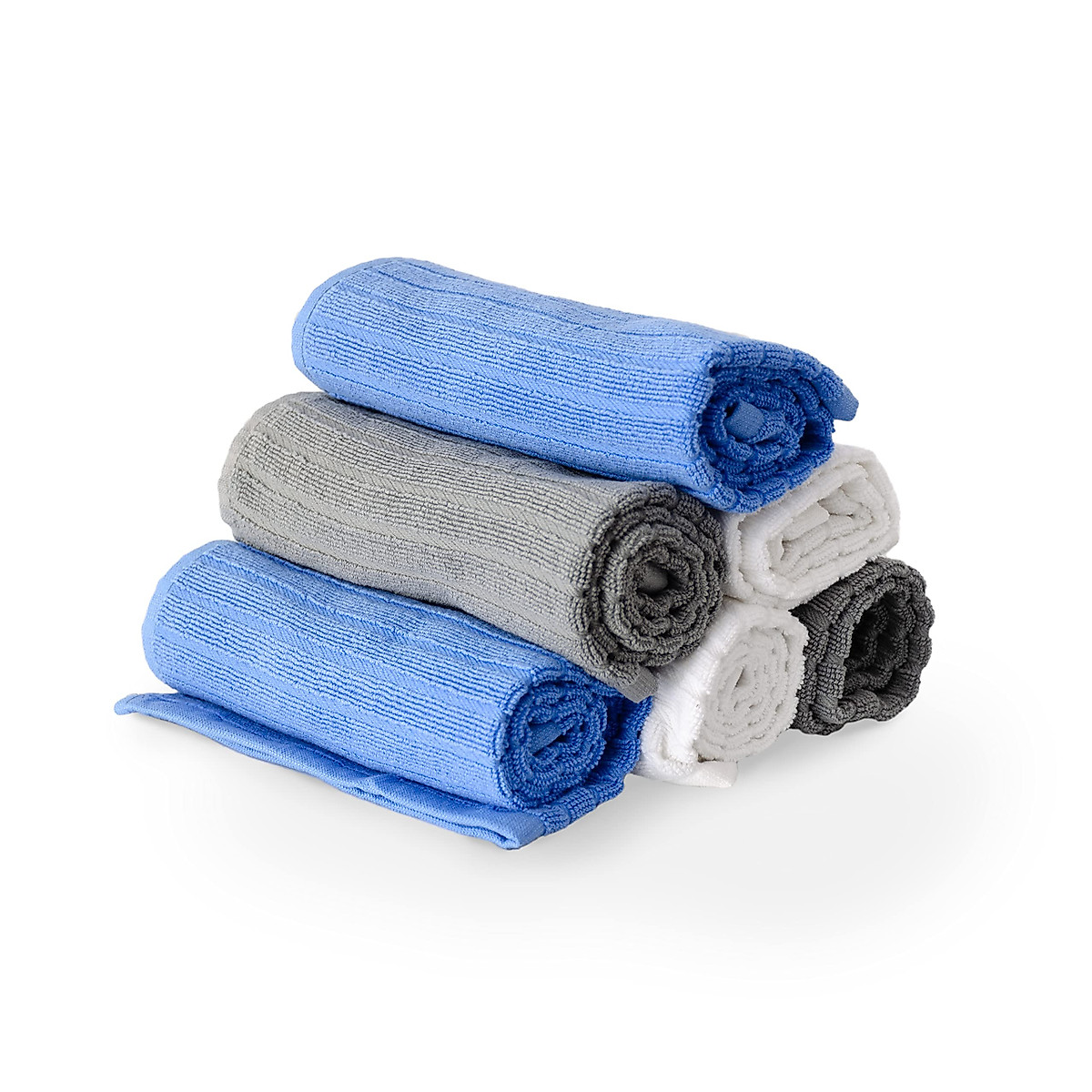 otinom 100% Cotton Terry Kitchen Dish Hand Towels - 6-Pack, 28 X 15 inches, 480 GSM