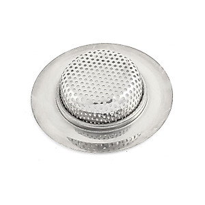 uxcell Stainless Steel Kitchen Bathtub Basin Waste Strainer Screen Blocker
