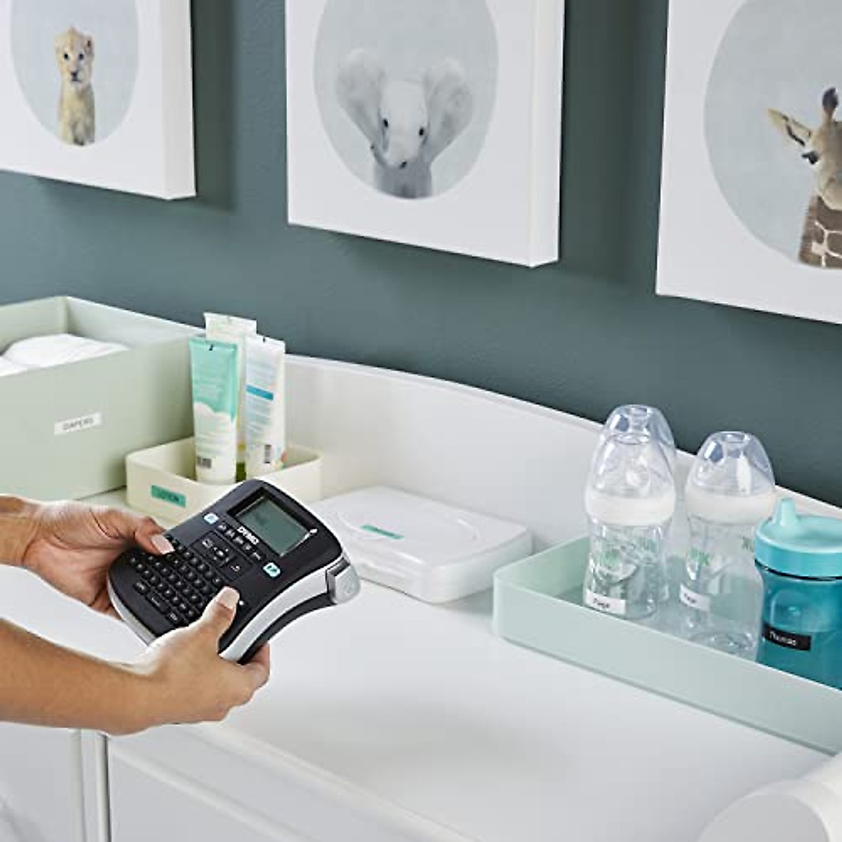 Dymo S0784440 Label Manager 210D Label Maker QWERTY Keyboard - Black/Clear