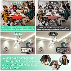 Hansang Dimmable Edison Light Bulbs E26 LED Bulb 60 Watt Equivalent, 4000K Natural Daylight Vintage Light Bulbs E26 Standard Base, Antique ST58 6W LED Filament Bulb,CRI 85+, Clear Glass, 700LM, 6 Pack