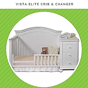 CC KITS Toddler Bed Safety Guard Rail Conversion Kit 137 for Sorelle Finley Crib & Changer, Verona Crib & Changer & Vista Elite Crib and Changer (White)