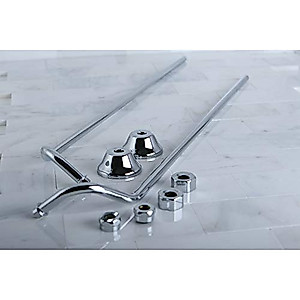 Kingston Brass CC471 Vintage Double Offset Bath Supply, 25-Inch, Polished Chrome