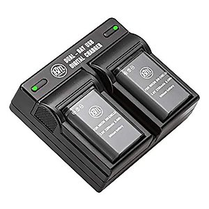 BM Premium 2 Pack of EN-EL23 Batteries and Dual Battery Charger for Nikon Coolpix B700, P900, P600, P610, S810c Digital Camera