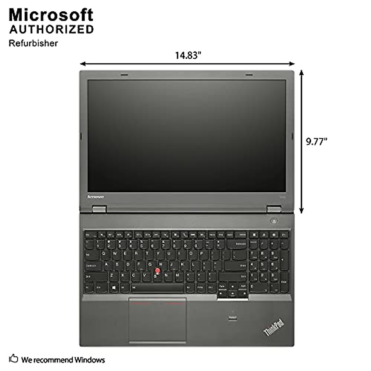 Lenovo ThinkPad T540P 15 Inch, Notebook Intel Core I5-4200M up to 3.1G,DVD,8G RAM,500G HDD,USB 3.0,VGA,Mini DP Port,Win 10 Pro 64 Bit,Multi-Language Support English/Spanish (Renewed)