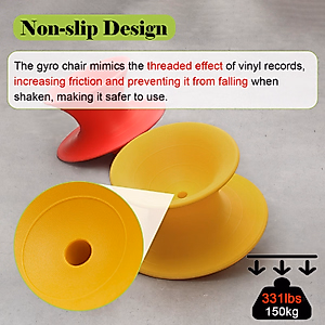 CHZDPP Kids Sensory Swivel Chair with Non-slip Pattern, 360° Swivel Small Gyro Chair for Playground/Kindergarten/Mall, Sports Toys for Boys & Girls Ages 2 to 5(Orange)