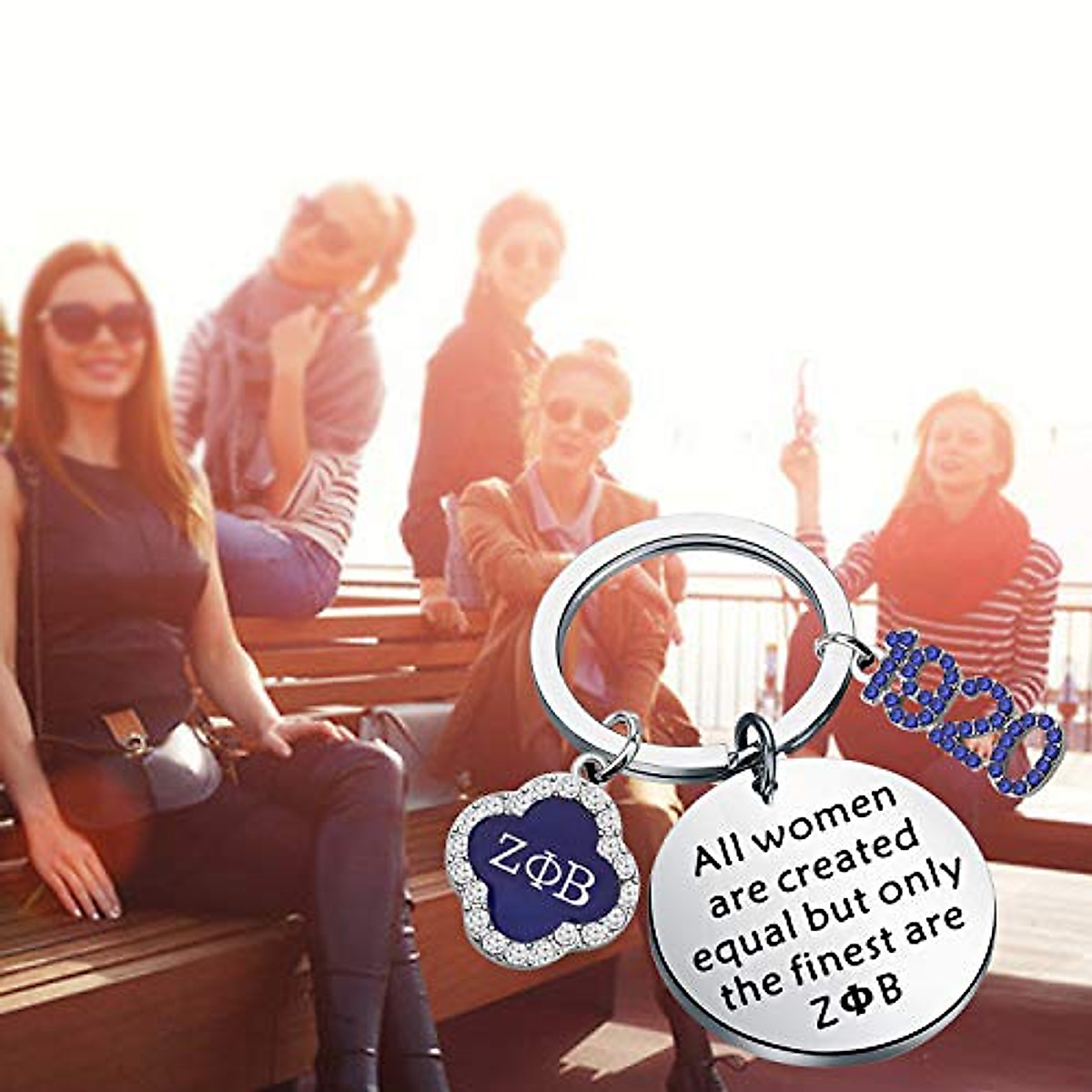 SEIRAA Gift Sorority Finer Women Gift for Her All Women are Created Equal But Only the Finest are Keychain (Keychain)