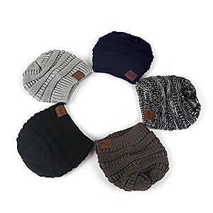 DYKL Packs Kids Baby Winter Warm Knit Hats for Boys Girls Soft Infant Baby Toddler Beanies for Boys Girls