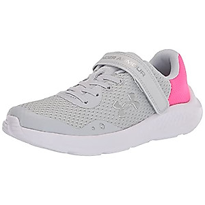 Under Armour Girls' Pursuit 3 Alternate Closure, Halo Gray/Metallic Silver, 2 Medium US