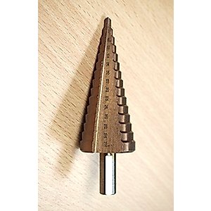 HSS Cobalt Step Drill Bit Metric 4mm to 32mm , 15 Steps, Shank 3/8"