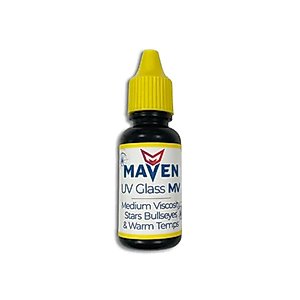 Maven UV Glass MV - Medium Viscosity 60cps UV Curable Resin for Windshield repars - 1 Liter Bottle, UOM is 1ml 30ml (1 oz)