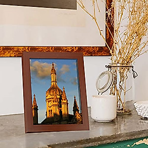 SESEAT 8x10 Picture Frame Dark Red, Display Pictures for Wall and Tabletop, 1 Pack
