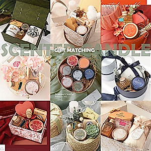 6 Pack Scented Candles, Aromatherapy Candles Sets, Specially Designed for Bridesmaids Gift, Ideal Gifts for Wedding, Women Birthday, Mother's Day, Thanksgiving, Christmas (Black)