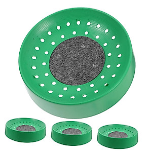 BESPORTBLE 4pcs Homing Pigeon Egg Basin Parrot Egg Bowl Bird Nest Bowl Pigeon Egg Tray Pigeon Supplies Bird Nest with Removable Mat Pet Bird Hatching Nest Canary Nest Bowl Abs Green