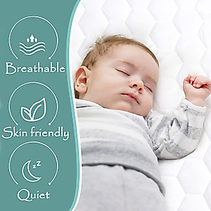 Queen Quilted Waterproof Mattress Pad Cover,Soft Mattress Pad Cover, Waterproof Mattress Protector Stretches up to 16” Deep Pocket-Hollow Alternative Filling-Cooling Mattress Topper