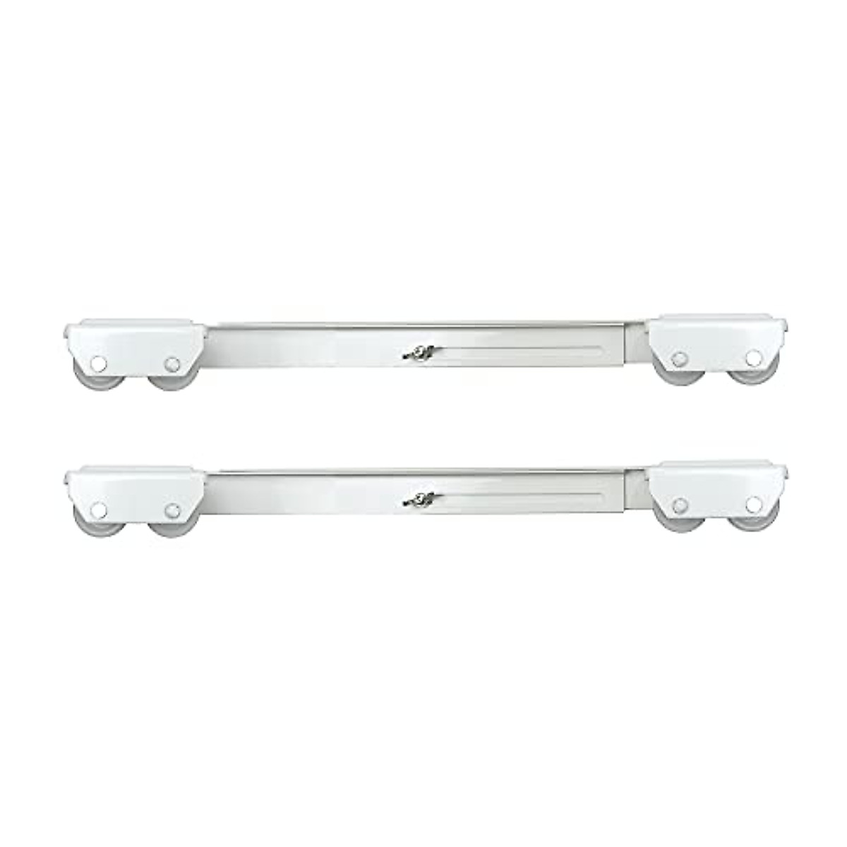 Shepherd Hardware 9601 Stamped Steel Adjustable Appliance Rollers, 2-Pack