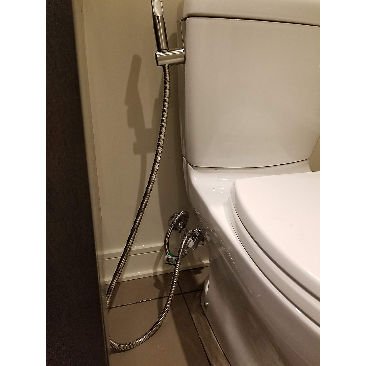 NEW 6 inches Stainless Steel 7/8 male 7/8 female Extension hose toilet seat with hard access Handheld Spray BRAIDED Easy to tight