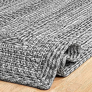 nuLOOM Rowan Braided Texture Indoor/Outdoor Area Rug, 9' x 12', Grey