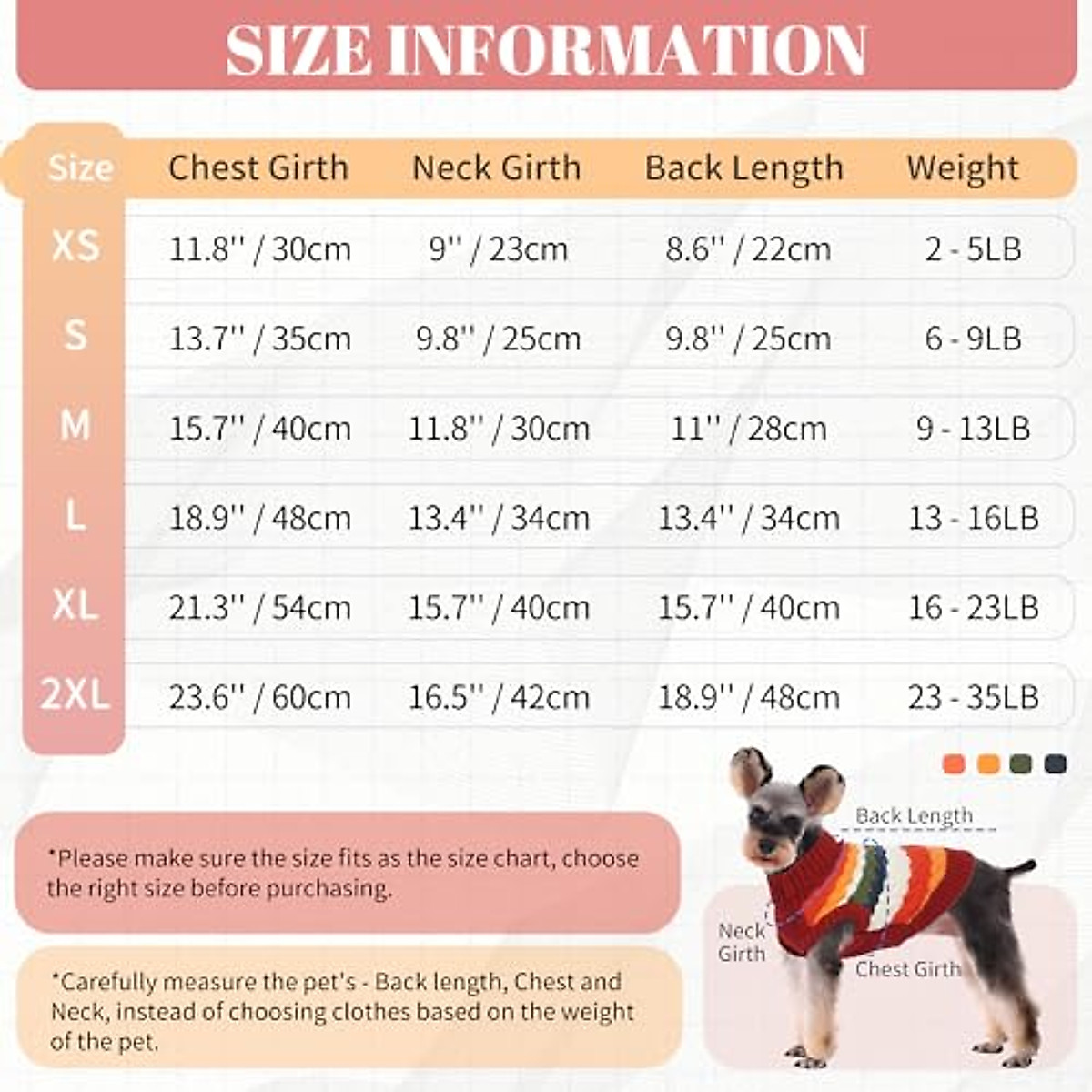 Kuoser Dog Sweater, Pet Cable Knitted Pullover Puppy Warm Clothes, Doggy Turtleneck Classic Knitwear Soft Thickening Doggie Outfit, Cold Weather Thermal Wear for Small Medium Dogs Cats Red