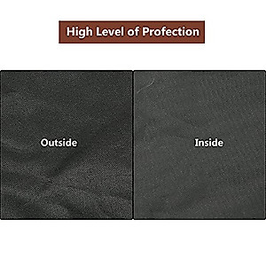 QuliMetal 30 Inch Built–in Grill Cover for Bull Gas Grills, Outdoor Products BBQ Grill Top Cover, with Elastic Hem, Waterproof & Windproof, Replace for Bull 45005 Grill Head Cover, 600D