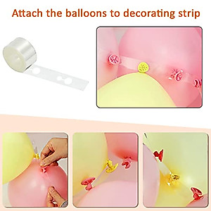 Pastel Balloon Garland Arch Kit Diy Balloon Bouquet Garland Kit Ideal for Baby Shower Wedding Birthday Party Decorations (Yellow and Pink)