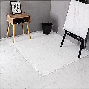 Clear PVC Desk Chair Mat Transparent Floor Protector,Vinyl Floor Protector Mat,Chair Mat-PVC Transparent Non-Slip Durable Floor Protector Mat for Office Home Hard Floor Carpet1.5mm Thick,125/135/145/1