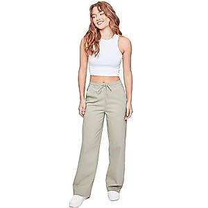 YMI Womens Jeans Wide Leg Jogger Pants, Grnte, Medium US