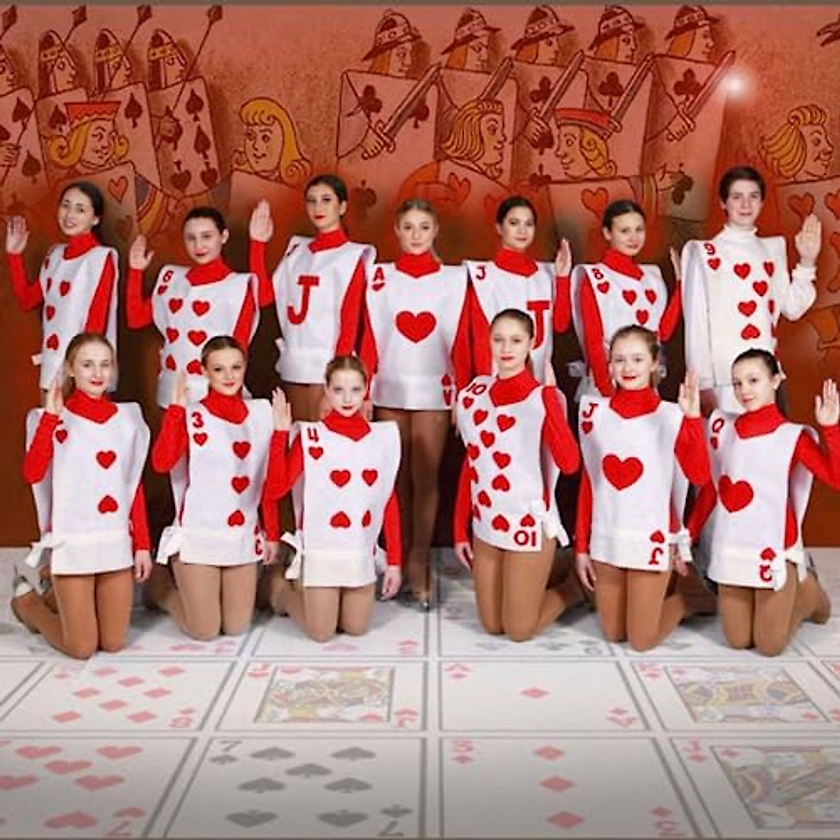 Jack Playing Card Costume Tunic (Hearts, Spades, Clubs or Diamonds) Alice in Wonderland/Card Soldier - Baby, Toddler, Kids, Teen, Adult and Plus Sizes Available (Adult Large)