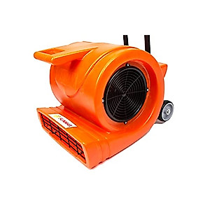 Generic 3-Speed Air Mover 1.3HP 5000 CFM Powerful Floor Blower Carpet Dryers Janitoral Floor Dryer with Telescopic Handle, Wheels