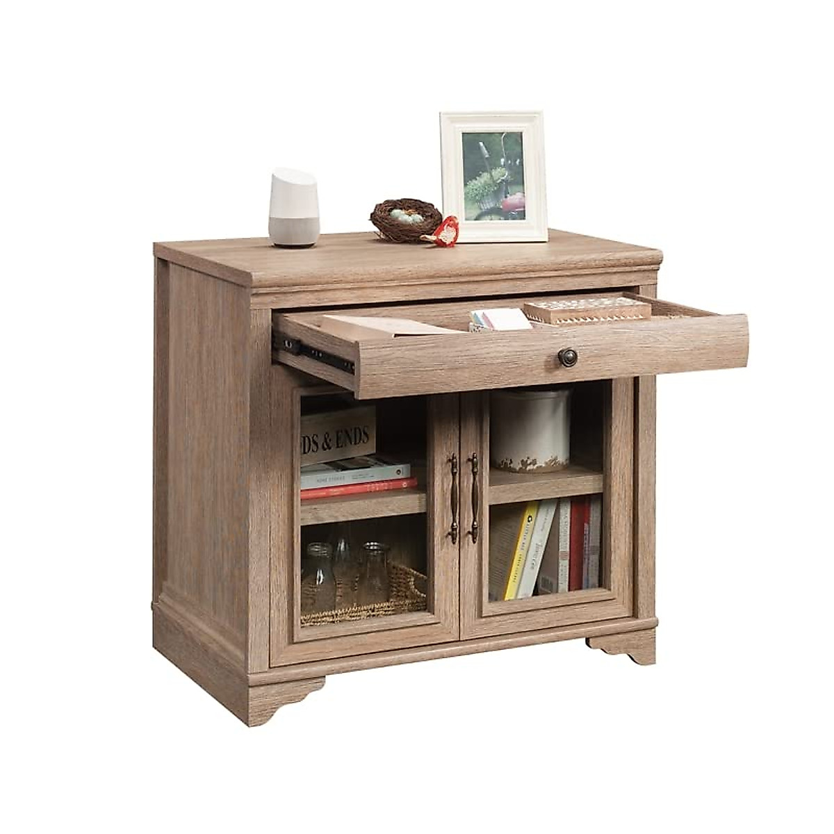 Sauder Rollingwood Engineered Wood Library Base in Brushed Oak