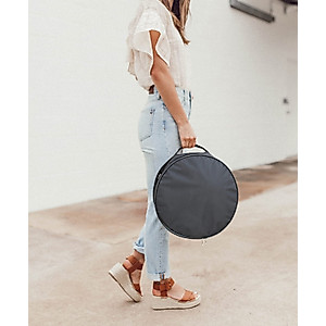 Steel Tongue Drum, 11 Notes 10 Inch Tank drum percussion instrument, C Key Handpan Drum for Kids and Adults, Musical Education Mind Healing Yoga Meditation (silver white Worry Free Drum)