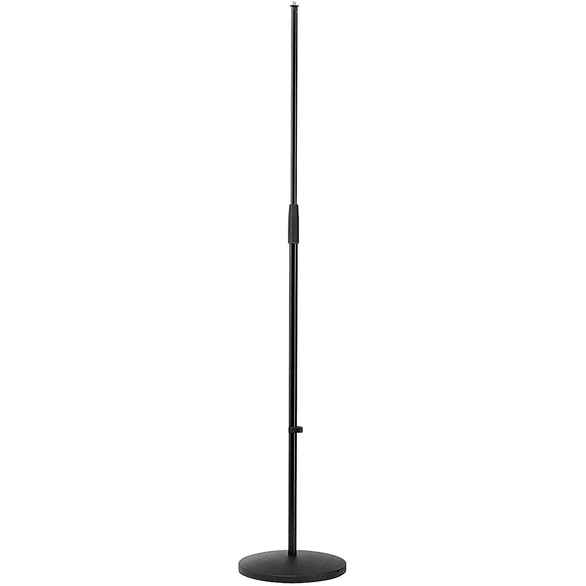 K&M - König & Meyer 26010.500.55 - Microphone Stand - Round Base Adjustable Height - Professional Grade - German Made - Black