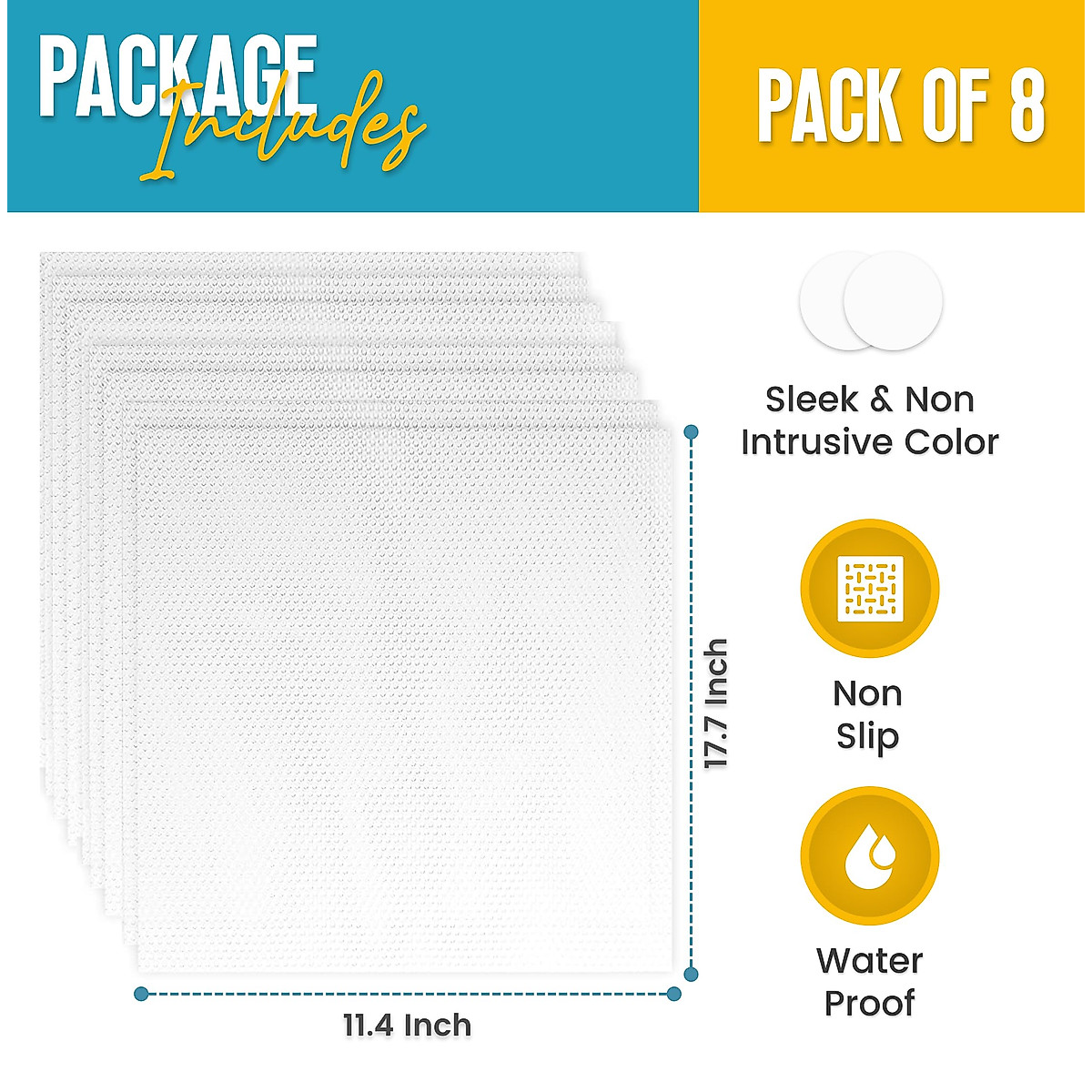 8 Pack Refrigerator Liners Sheet and 3 Pack Oven Liners Bundle - Say Goodbye to Messy Spills and Stains BPA & PFOA Free Kitchen Accessories