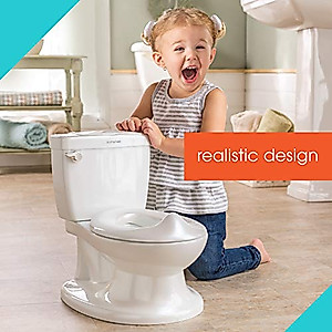 Summer Infant My Size Potty, White - Realistic Potty Training Toilet Looks and Feels Like an Adult Toilet - Easy to Empty and Clean