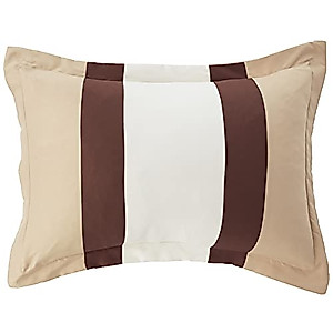 Chic Home CS0640-701-AN 10 Piece Serenity Comforter Set, Queen, Beige