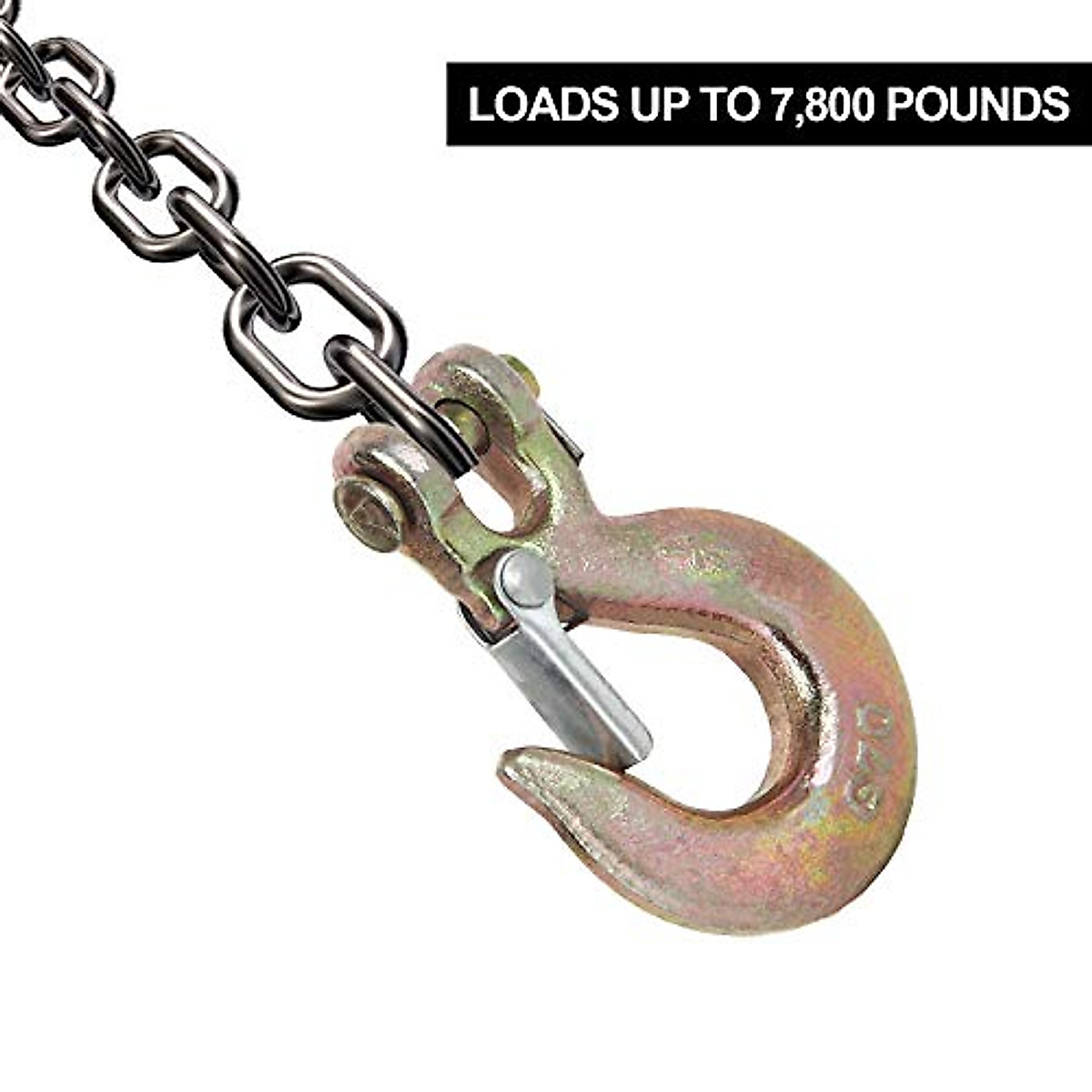 4PCS 1/4-Inch Forged Steel Clevis Slip Hook with Safety Latch, G70 Heavy Duty Towing Winch Hook for Trailer Truck Transport