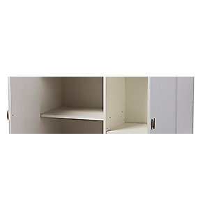 Baxton Studio Marcy Modern & Contemporary Wood Entryway Handbags or School Bags Storage Sideboard Cabinet, White