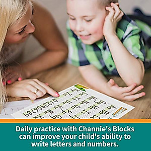 Channie’s Workbook Set for Pre-Kindergarten - 3rd Grade Elementary School Students, 4 Handwriting Pads & 2 Math Practice Workbooks (6 Pack)