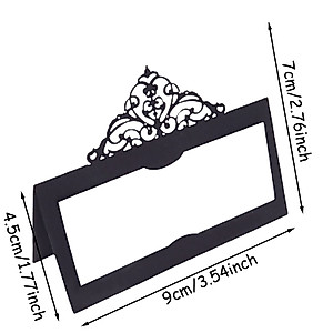 Honbay 50PCS Laser Cut Place Cards Table Name Cards Tented Name Cards Seating Cards for Wedding, Birthday, Holiday Party, Banquet, Dinners, Baby Shower, Bridal Shower, Table Setting